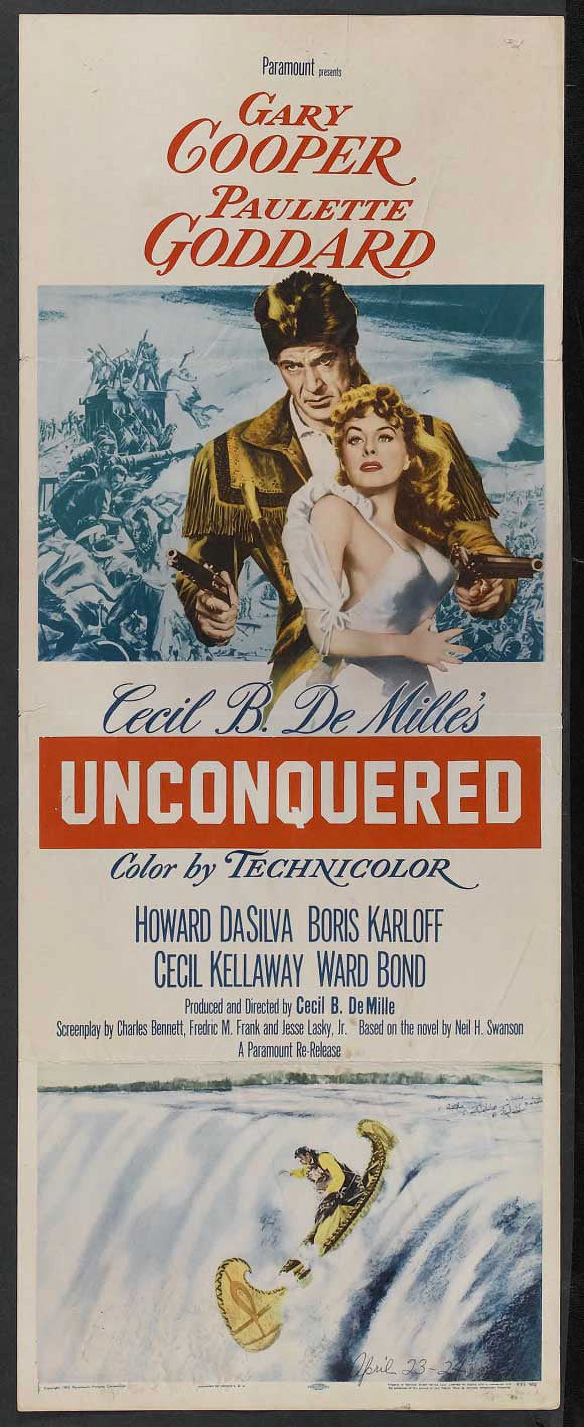 Unconquered - movie POSTER (Insert Style A) (14" x 36") (1947 ...