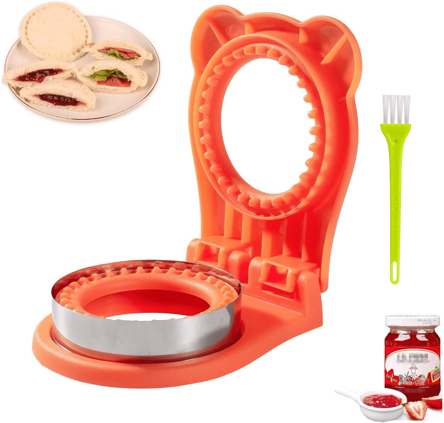 Uncrustable Sandwich Maker,Sandwiches Pocket Circle Shape 3.7Inch ...