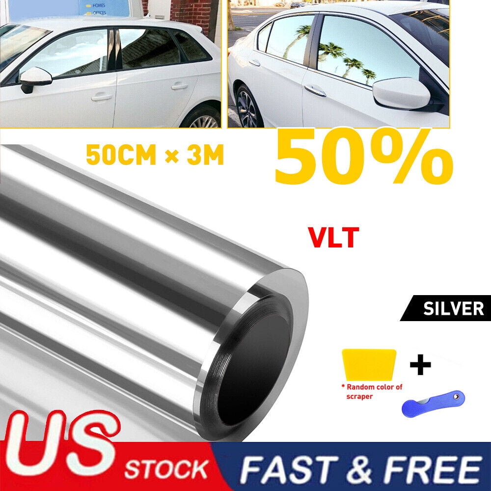 Uncut Roll Window Tint %50 Silver Film 20" Inches x 20'Feet Car Home ...