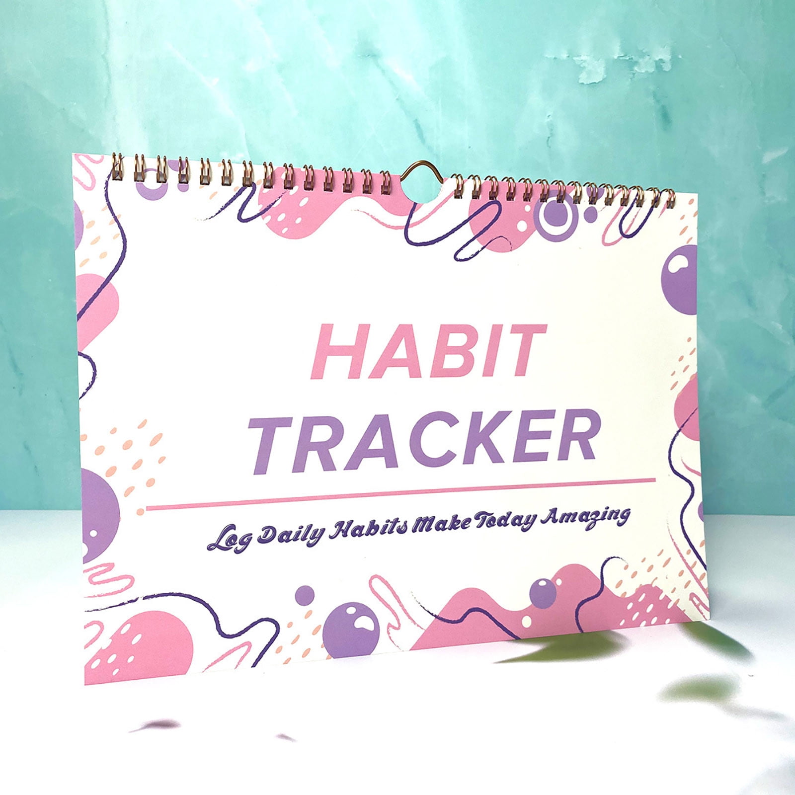 Undated Habit Tracker Planner for Self-Discipline with Punch Cards and ...