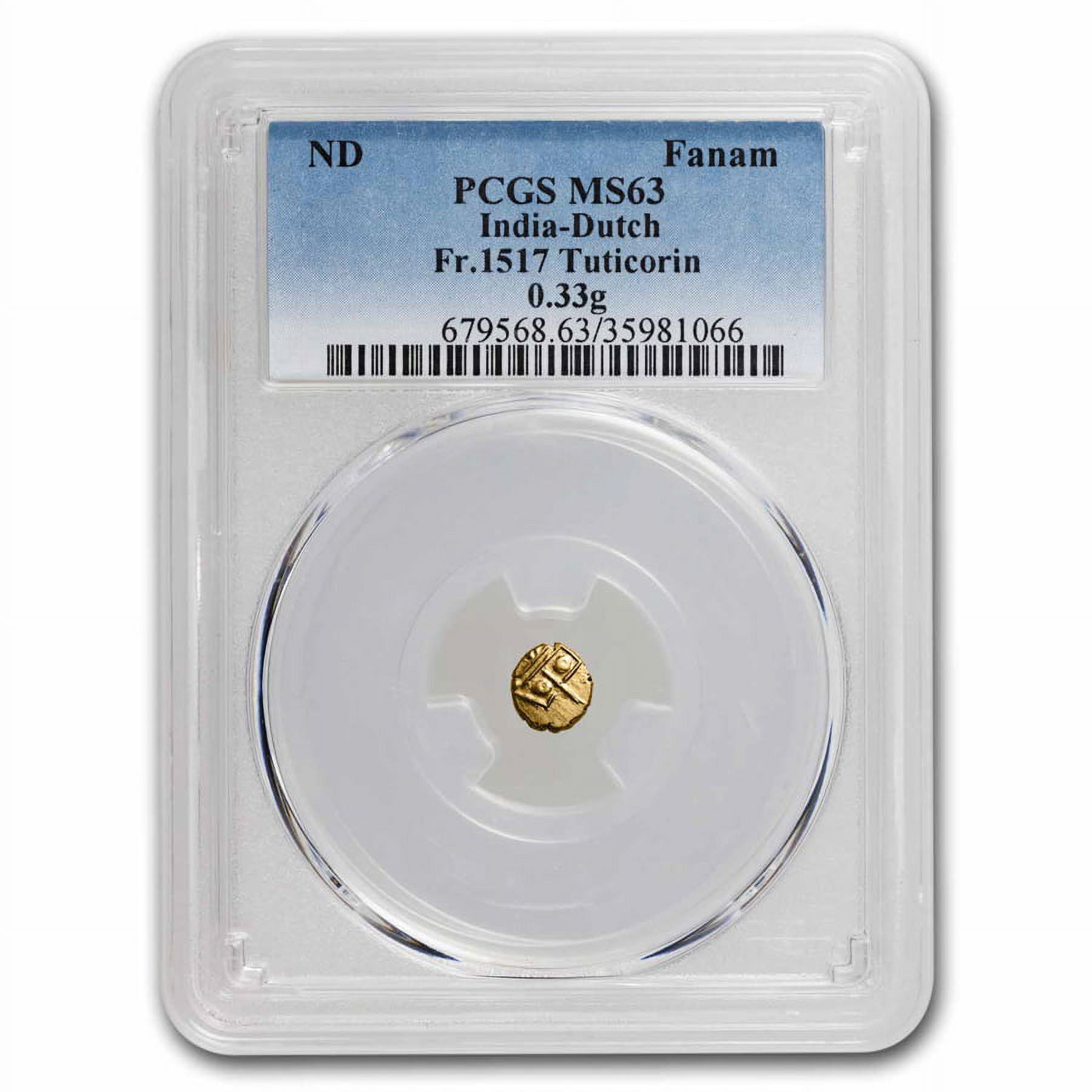 (Undated) India-Dutch Gold Fanam MS-63 PCGS (Fr-1517) - Walmart.com