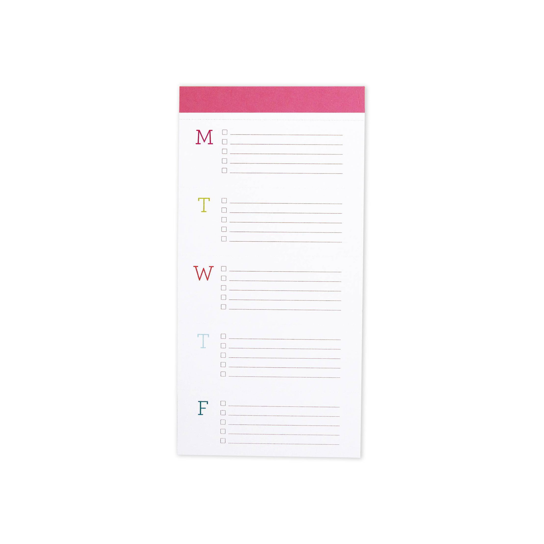 Undated Planner List Pad big ta-do Fuchsia : Agenda 52, Daily To-Do ...