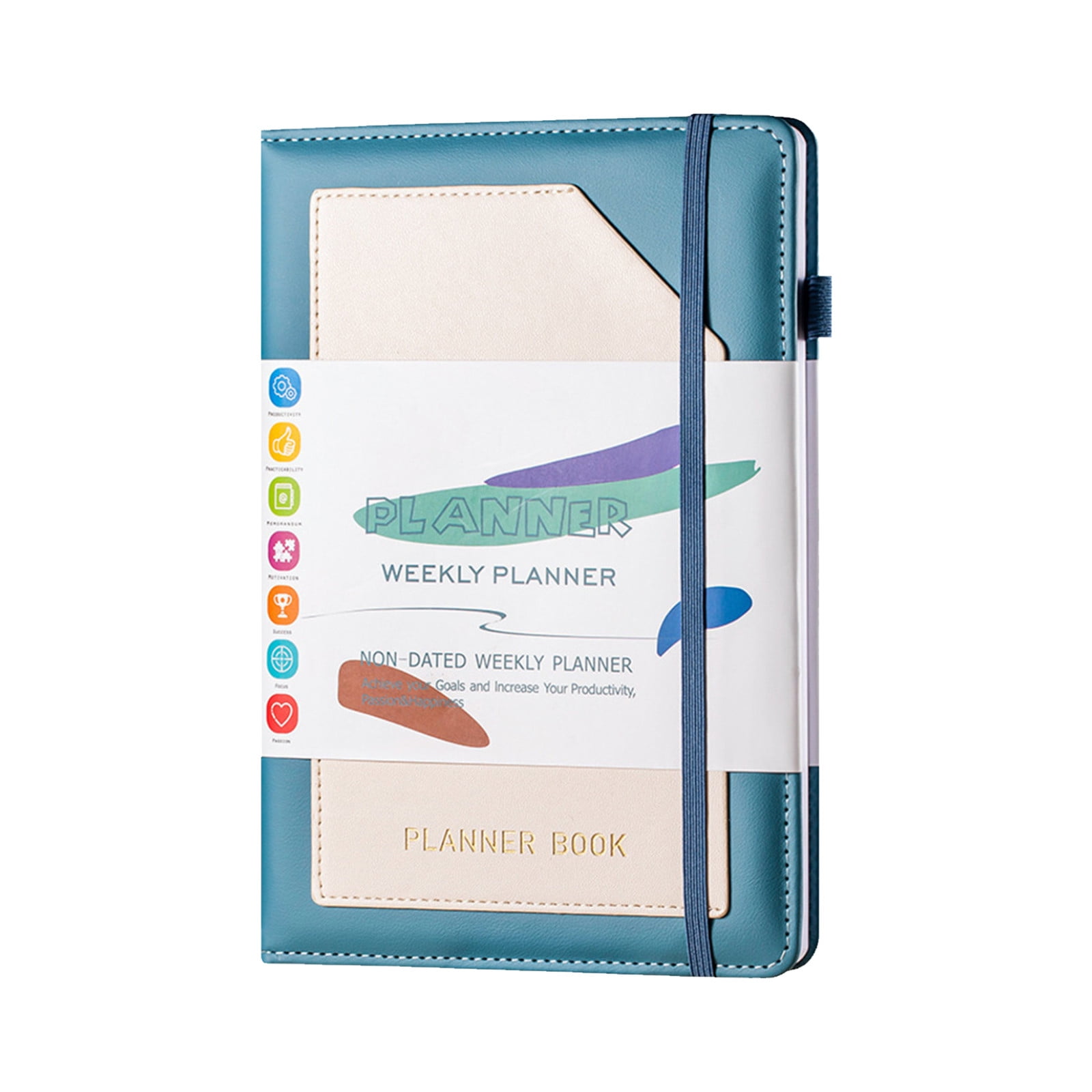 Undated Schedule Book, Weekly Plan Book, A5 Monthly Planner, English ...