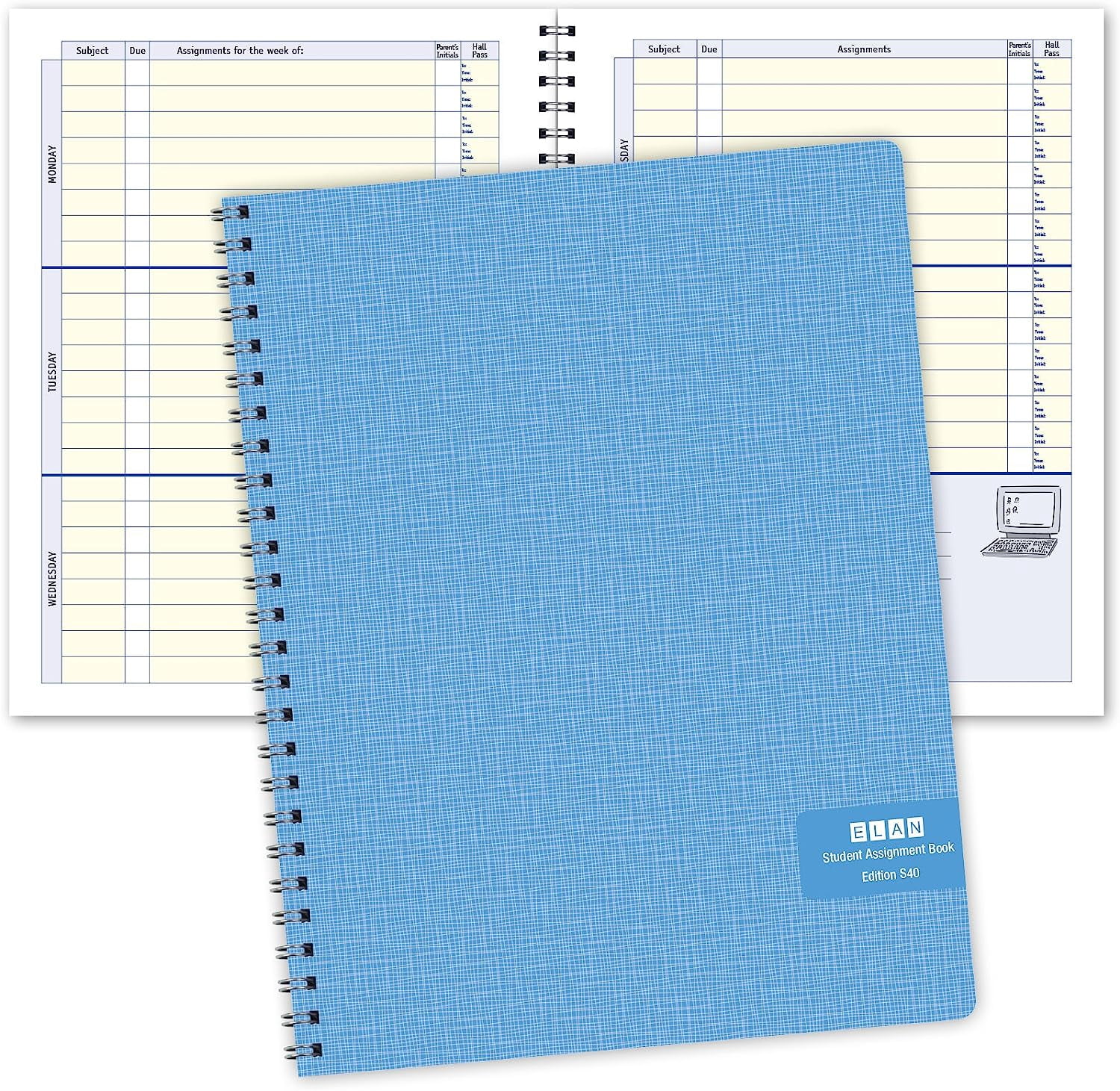 Undated Student Assignment Book (S40) - Walmart.com