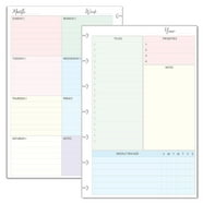 Time Table Plan Inserts Teacher Planner Refill for 11 Disc Planners ...