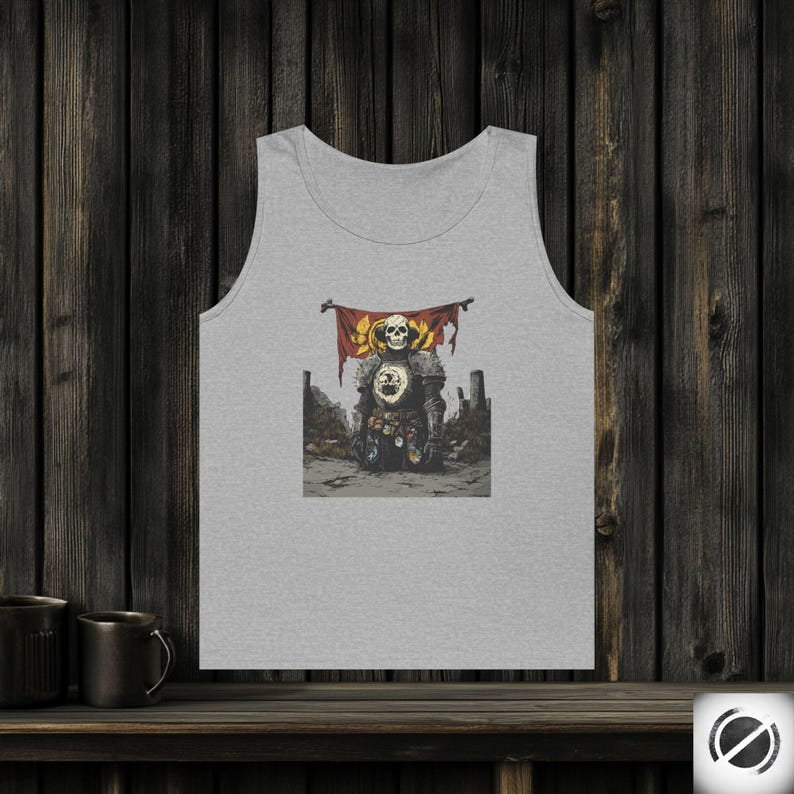 Undead Warlord Tank Top, Gothic Skeleton Warrior Shirt, Dark Fantasy ...