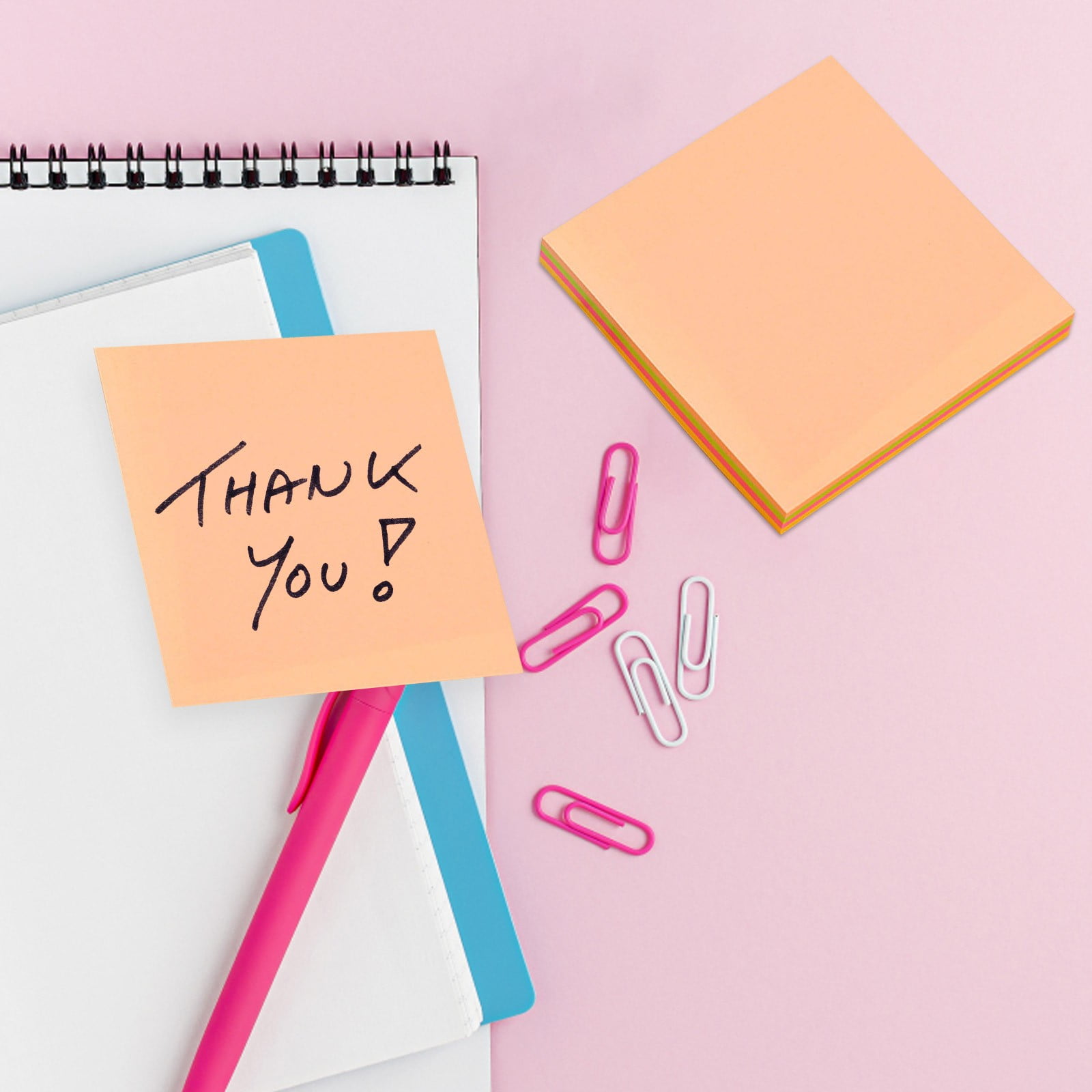 Under $1 Memo Pads, 720-Sheet Bright Color Sticky Notes, Super Adhesive ...