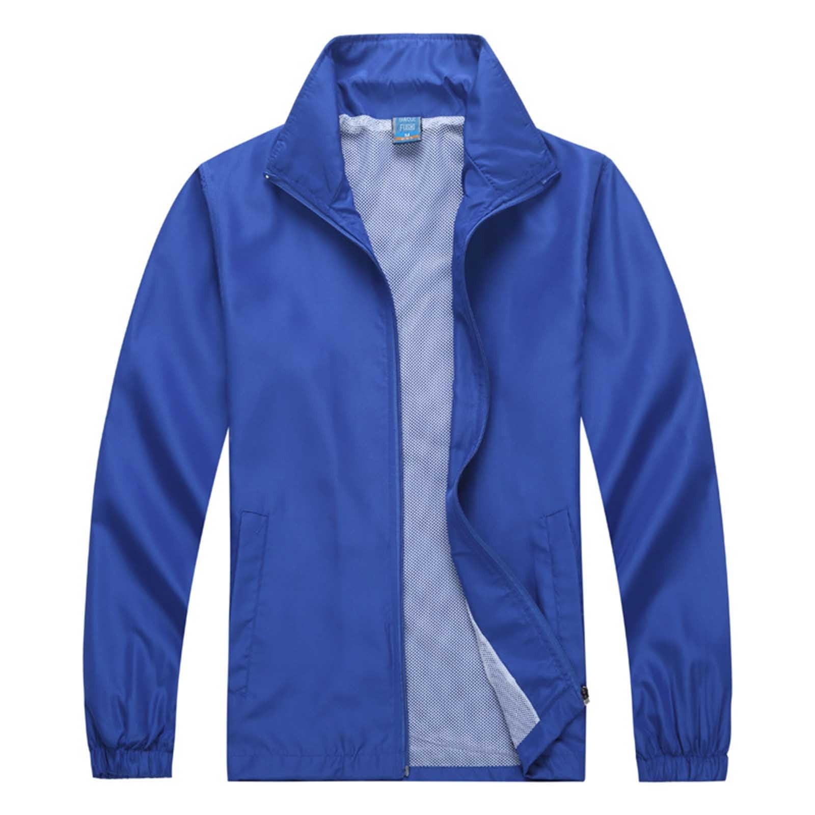 Under$1 Teyfeniy Lightweight Casual Jacket for Men Long Sleeve Zipper ...