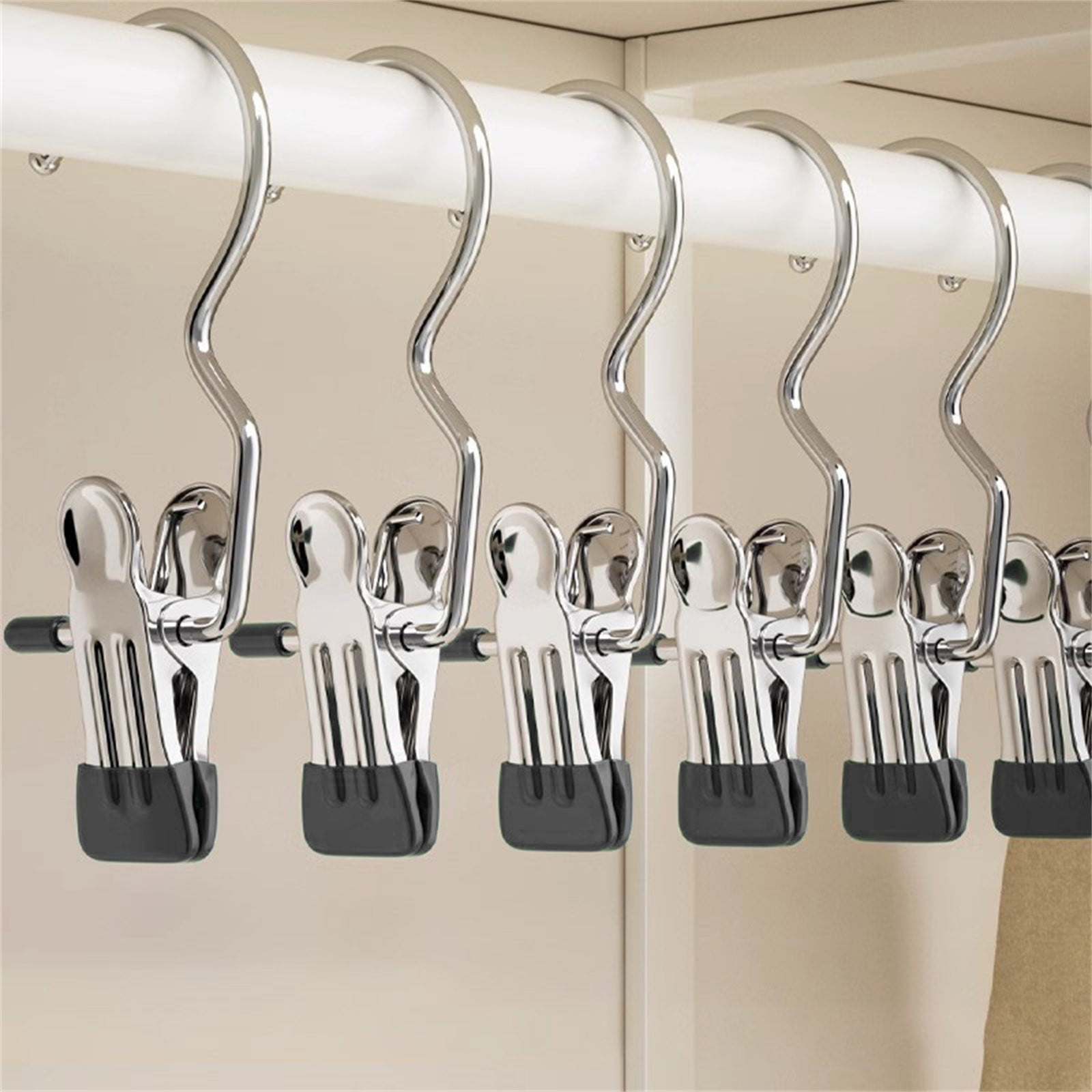 Under $1 Travel Hooks, Heavy Duty Metal Laundry Hook with Clip, Multi ...