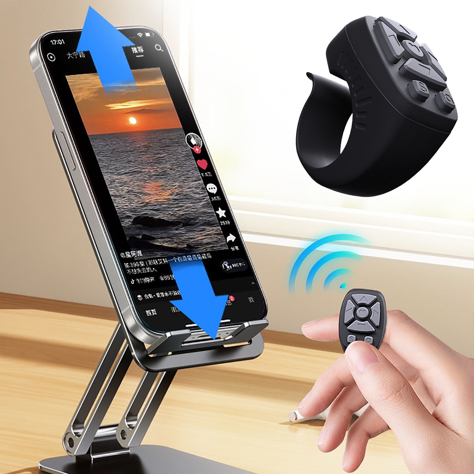 Under 10,Bluetooth Remote Control 7-Key Ring,Wireless Self-Timer,Kwai ...