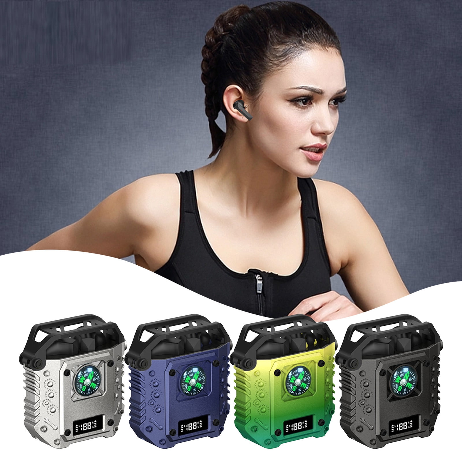 Under 10, Bluetooth Wireless Earbuds,Bluetooth 5.3 Headphones Hi Fi ...