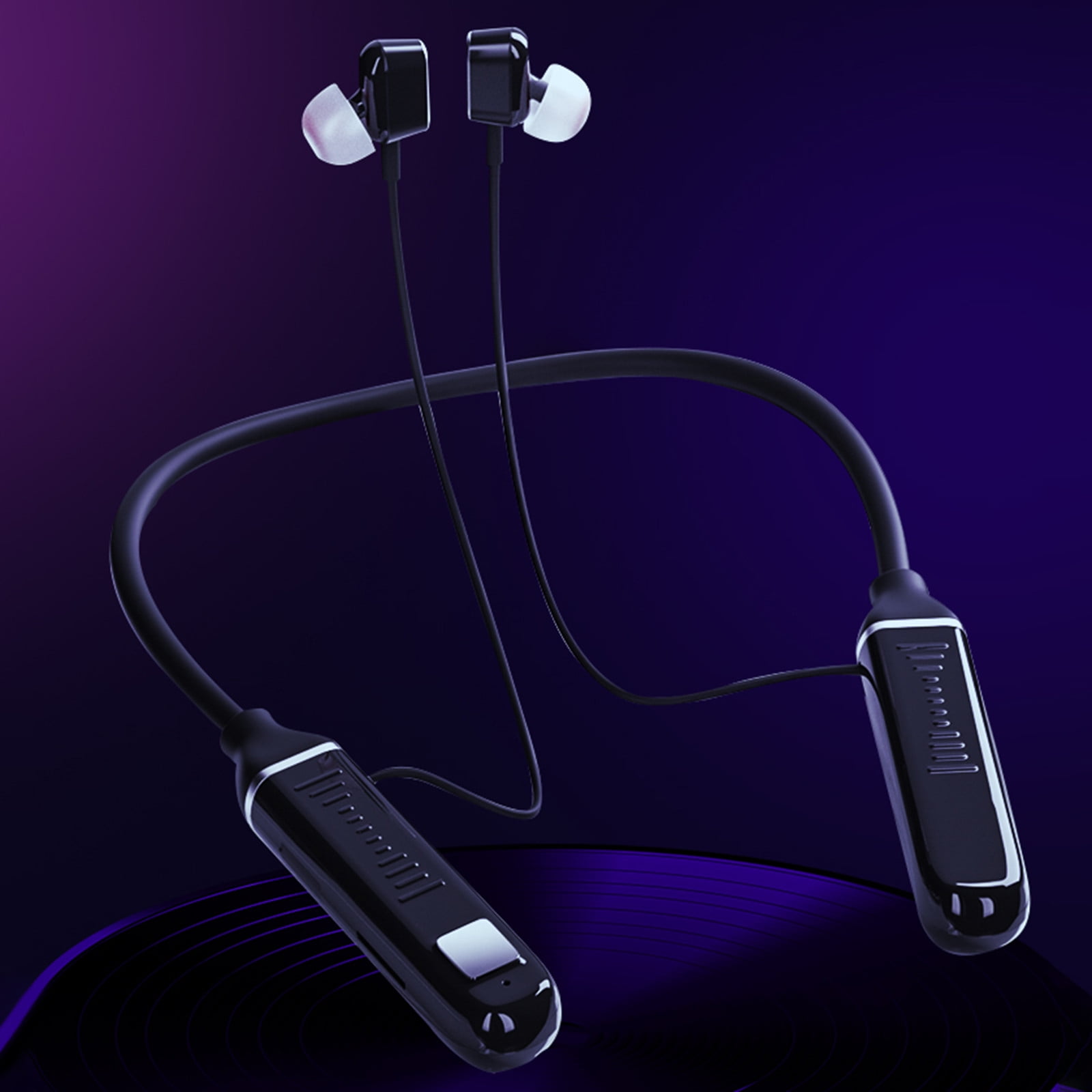 Under 10, Hanging Neck Bluetooth Headset,Power Display Wireless Plug-In ...