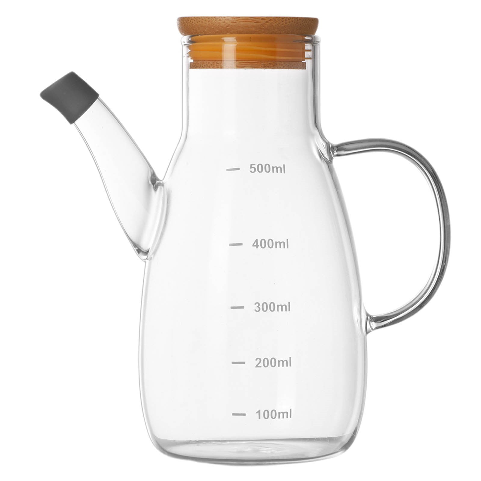 Under $10 High Borosilicate Glass Oil Pot Scale Oil Bottle 500Ml Big ...