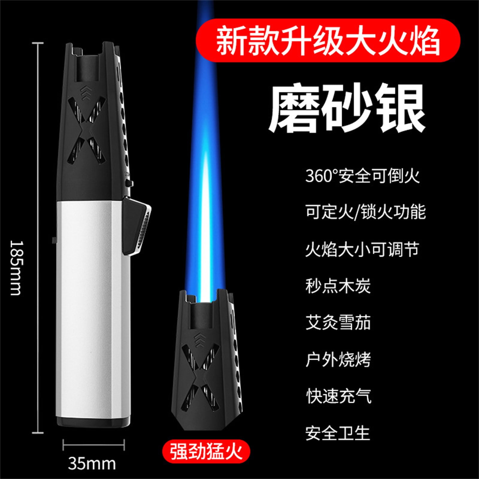 Under 10,New Inflatable Lighter-Windproof Blue Flame Lighter,High ...