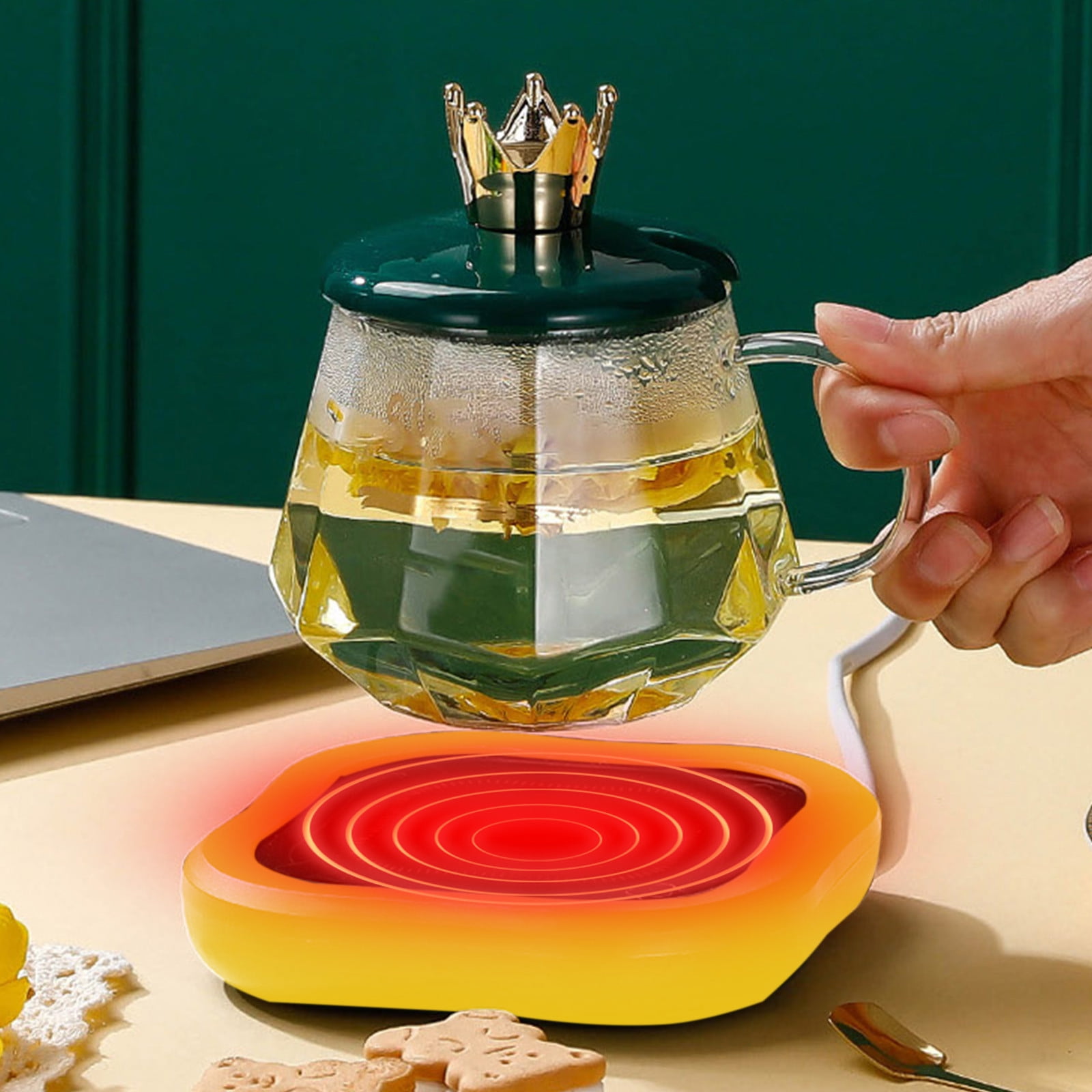 Under 10,Office Constant Temperature Cup Mat,55°C Cup Warmer,USB Glass ...