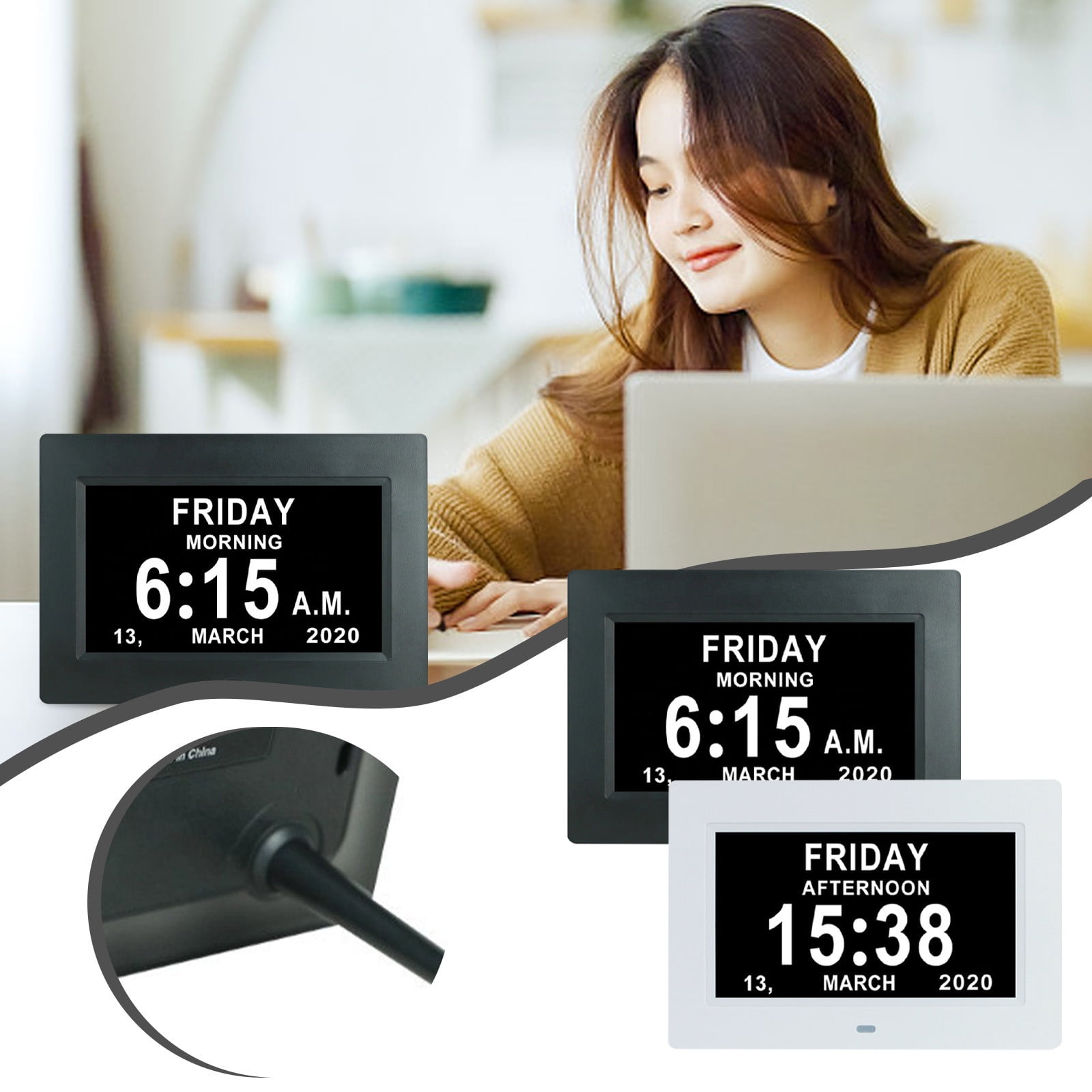 Under 10, Picture & Video Playback Electronic Photo Album,7-Inch ...