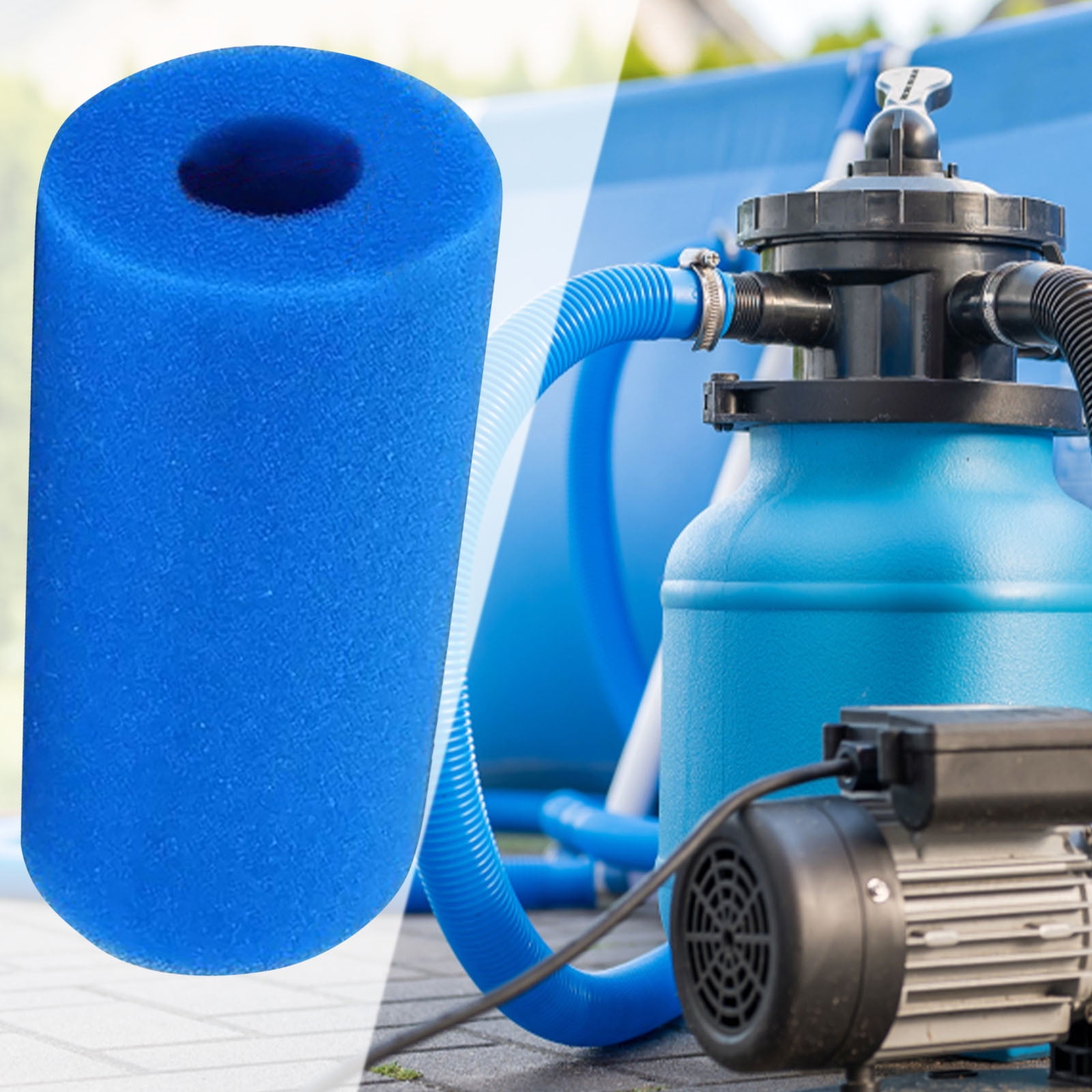 Angeler Swimming Pool Filter Sponge, Cylindrical Filtration Sponge ...
