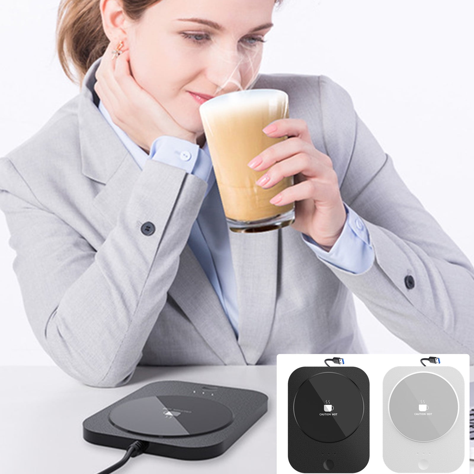 Under 10, Smart Coffee Cup Warmer: Portable Thermostatic Desk Heater,3 ...