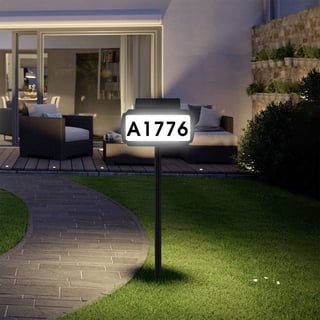 Pole With House Number Idea For Lighting