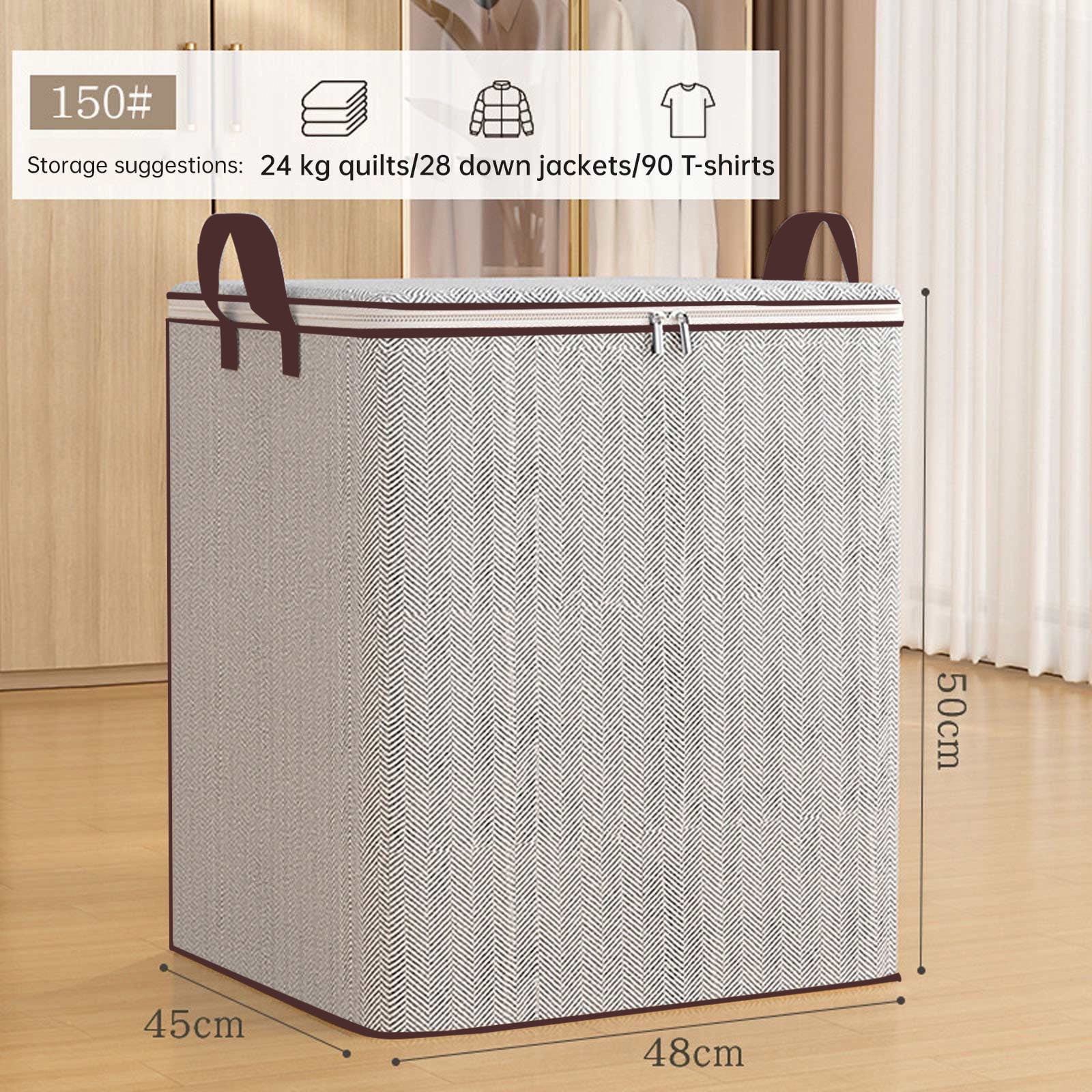 Under $10 Storage Bins, Hwkond Clothes Quilt Storage Box Put Closet ...