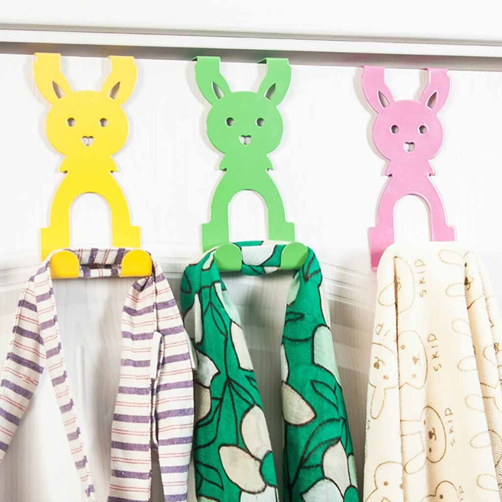 Under 10, Traceless Rabbit Shaped Kitchen Hanging Hanger Hat Coat Door ...