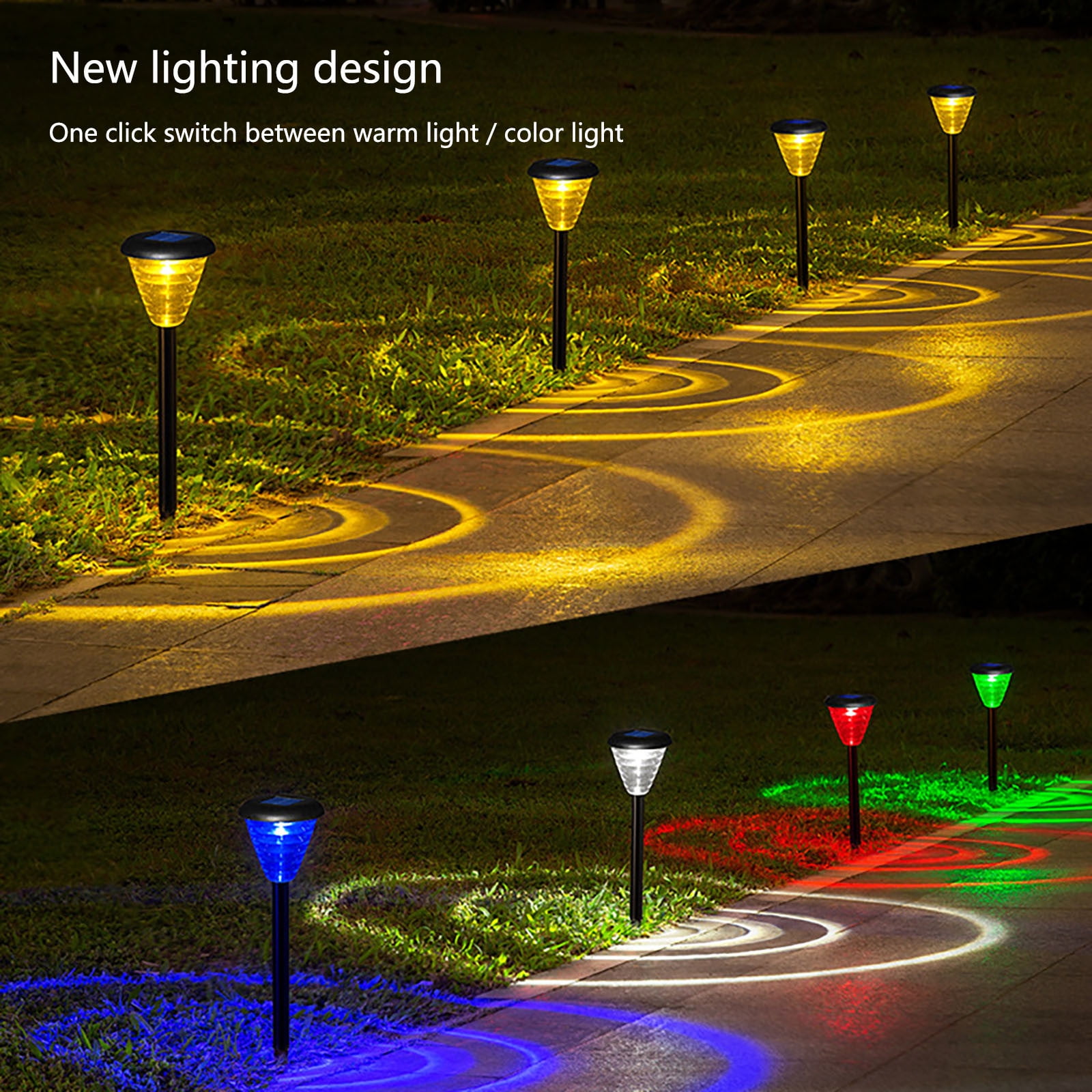 Under 15, IP67 Waterproof Outdoor LED Lights, Color-Changing Garden ...