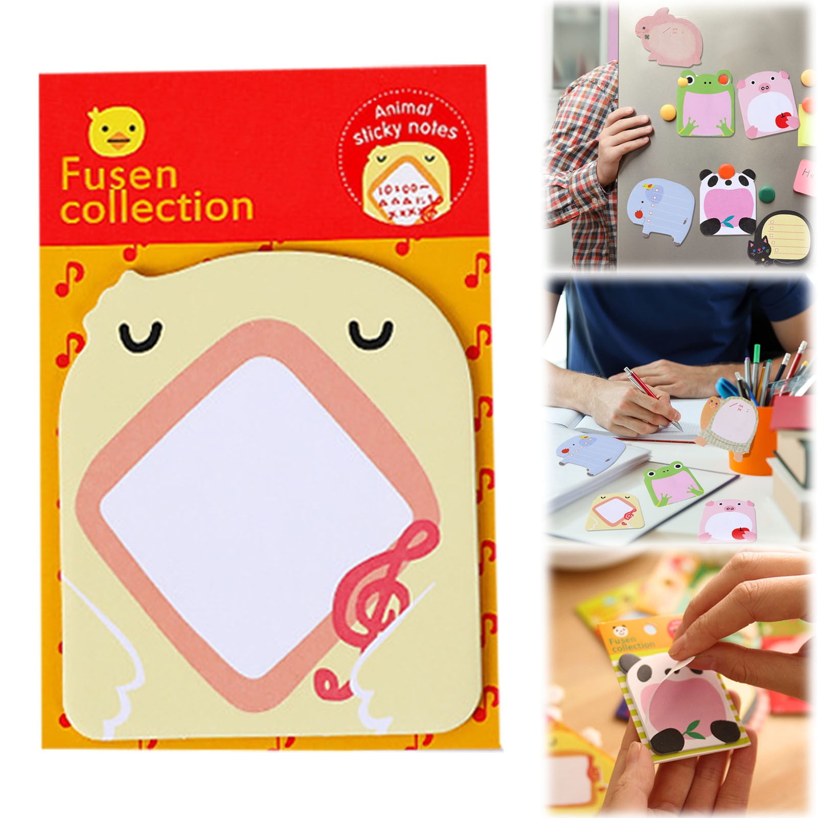 Under $2 Korean Sticky Notes, A5 Animal Design Notebook - Kawaii ...
