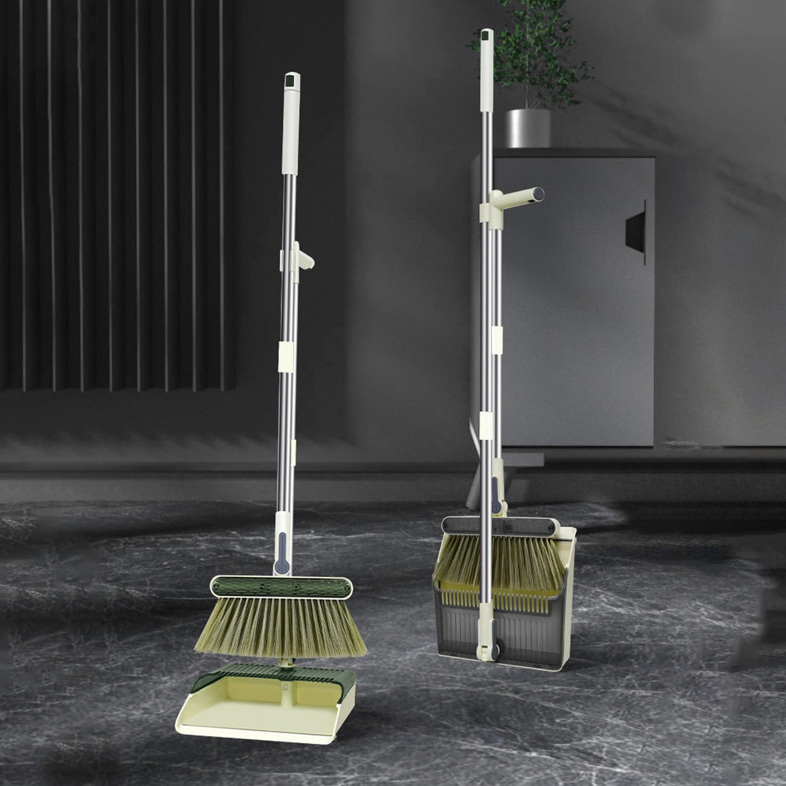 Under 25, Hand Broom and Dustpan Combo,Home Cleaning Set,Long-Handled ...