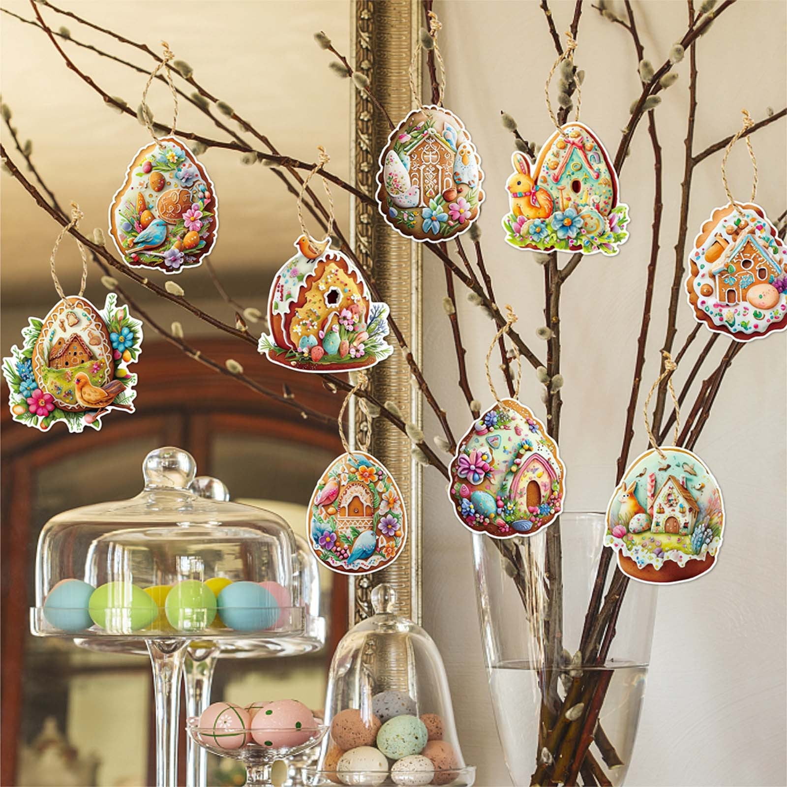 Under $5 Easter Table Decor Easter Party Decoration Hang Tag Decoration Easter Carnival ...