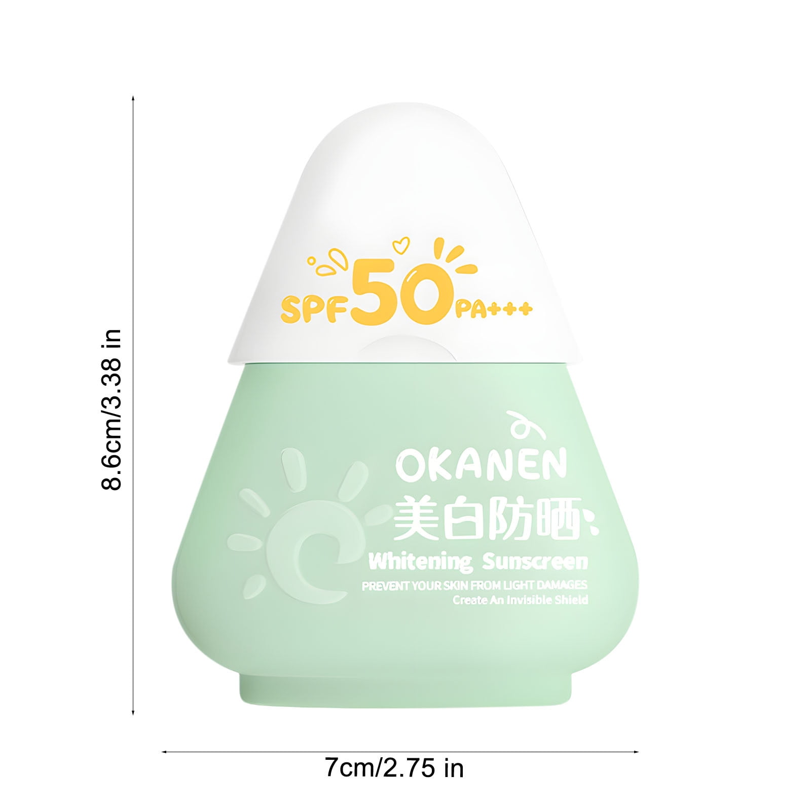 Under $5, High Magnification Whitening Sunscreen SPF50PA+++refreshing ...
