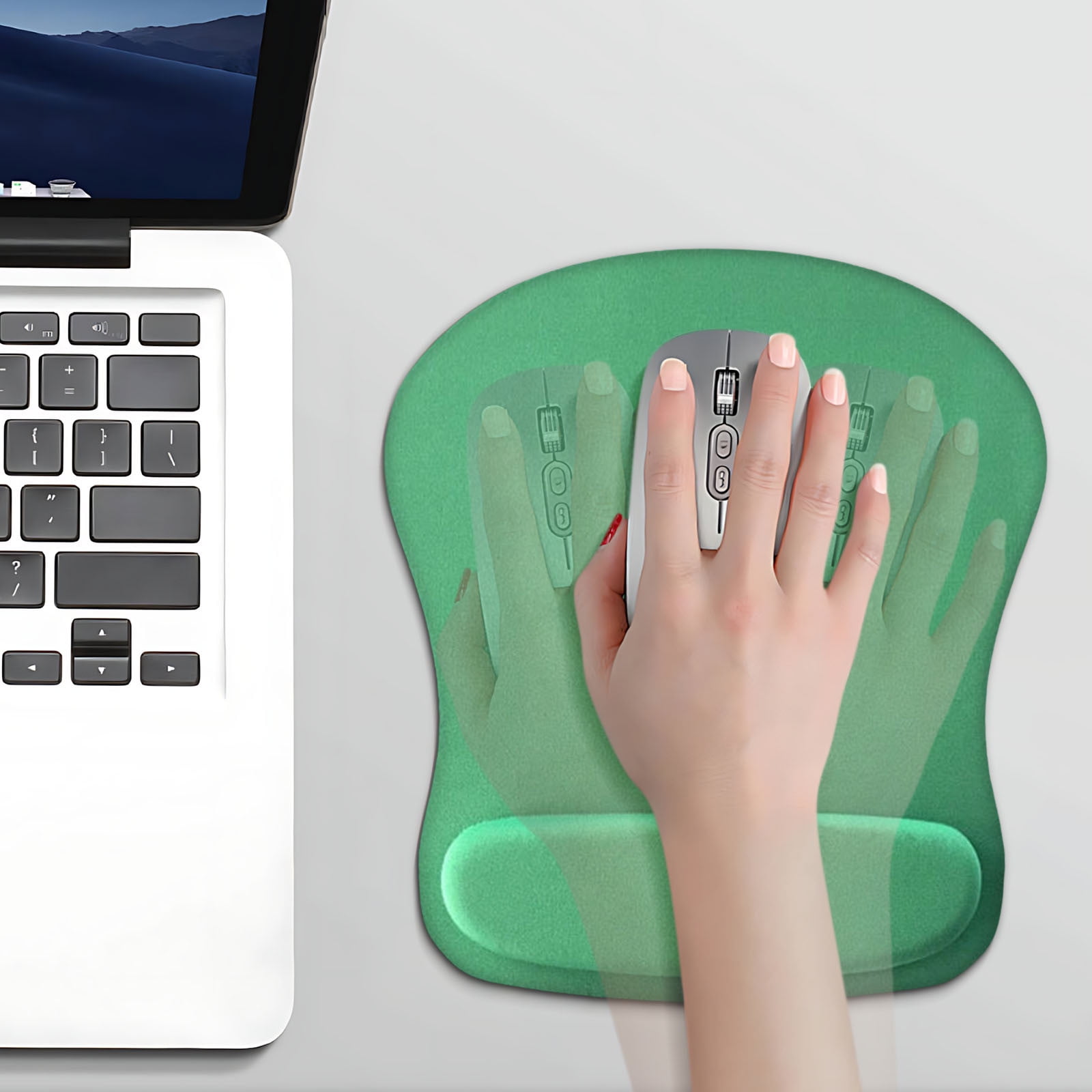 Under $5 Mouse Pad with Wrist Rest Qwtwty Gel Wrist Support Game Mouse ...