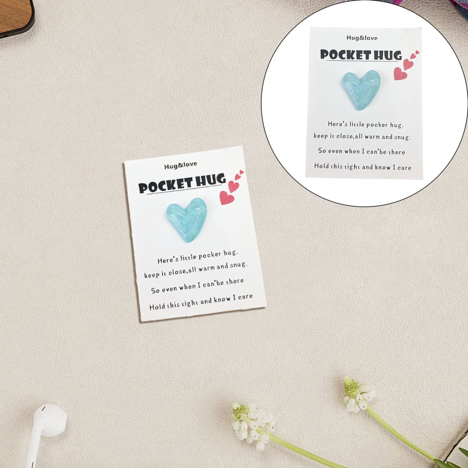 Under $5 Valentine's Day Heart-Shaped Greeting Card, Aurlik Pocket Hug ...