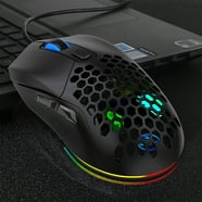 BENGOO RGB Gaming Mouse, USB Wired, 6 Programmable Buttons, 12800 DPI ...