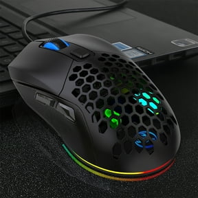 KUIYN M3 Ultralight Honeycomb Shell Wired Optical Gaming Mouse,RGB ...