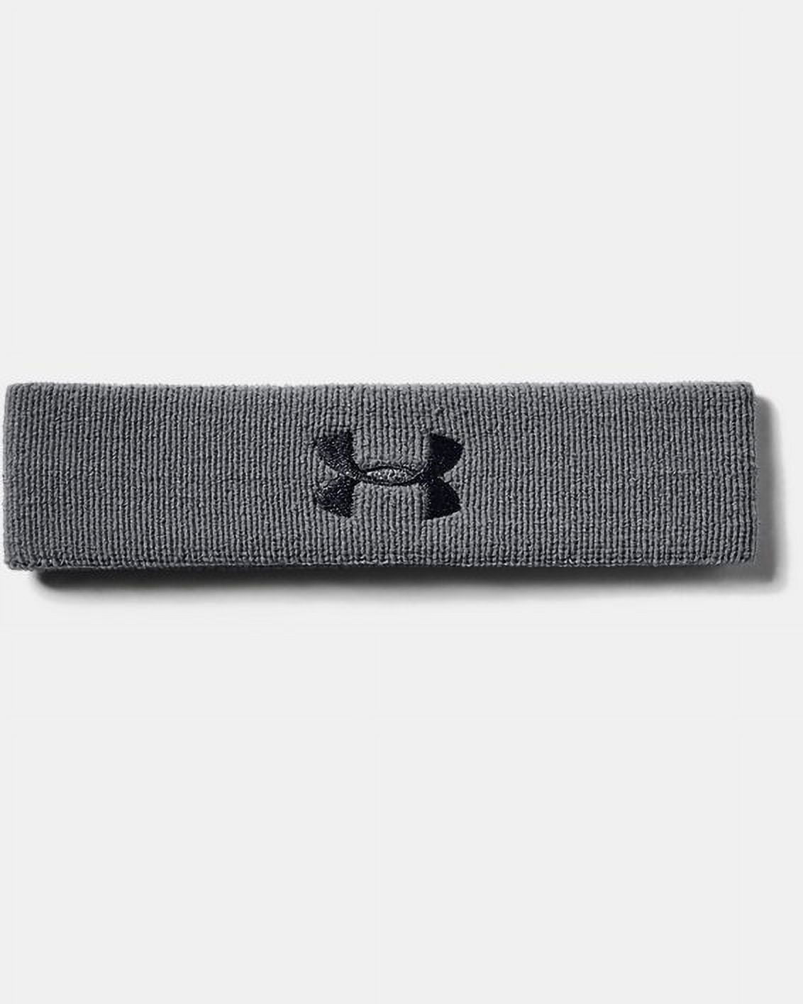 Under Armour 1276990040OSFA Graphite & Black OSFA Performance Headband ...