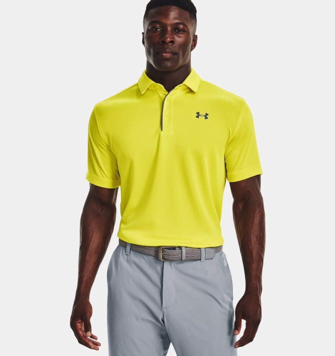Under Armour 1290140799LG Tech Mens Size Large Yellow Polo - Walmart.com