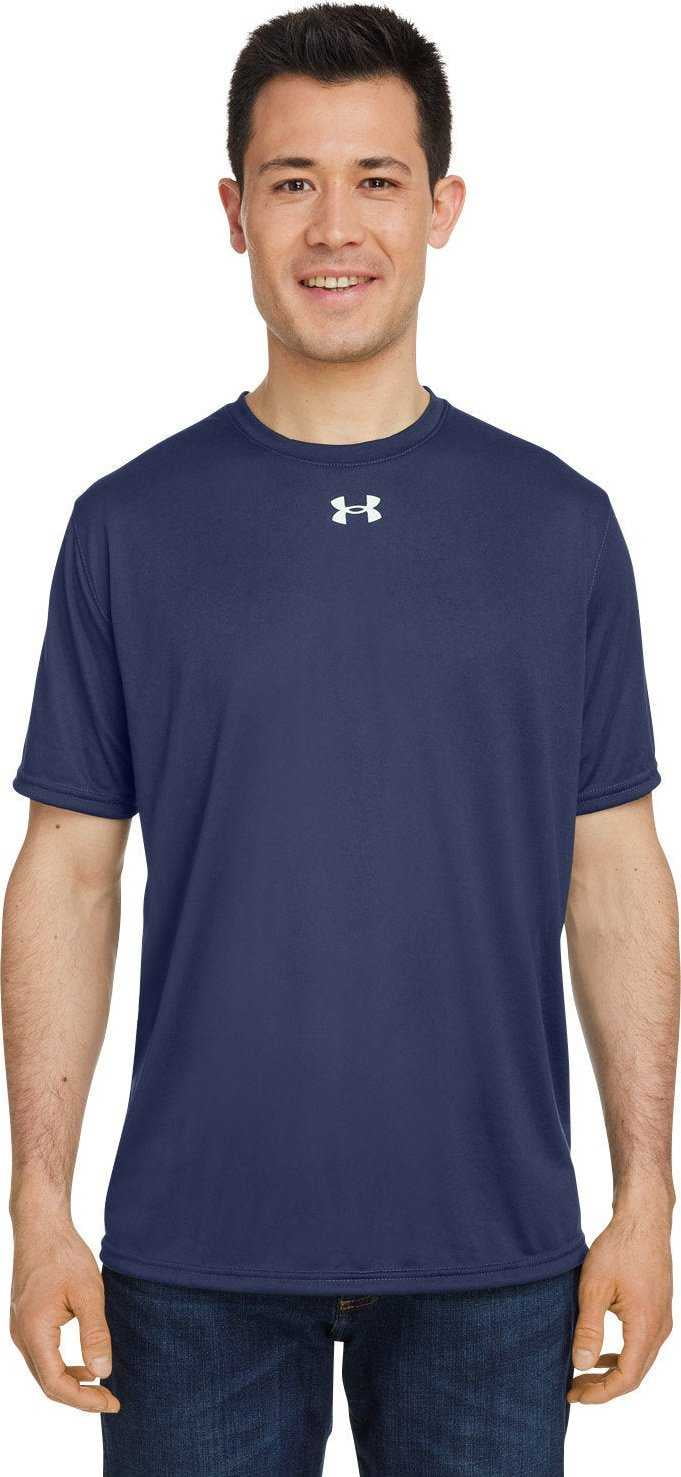 Under Armour 1376842 Men's Team Tech T-Shirt - Midnight Navy White ...