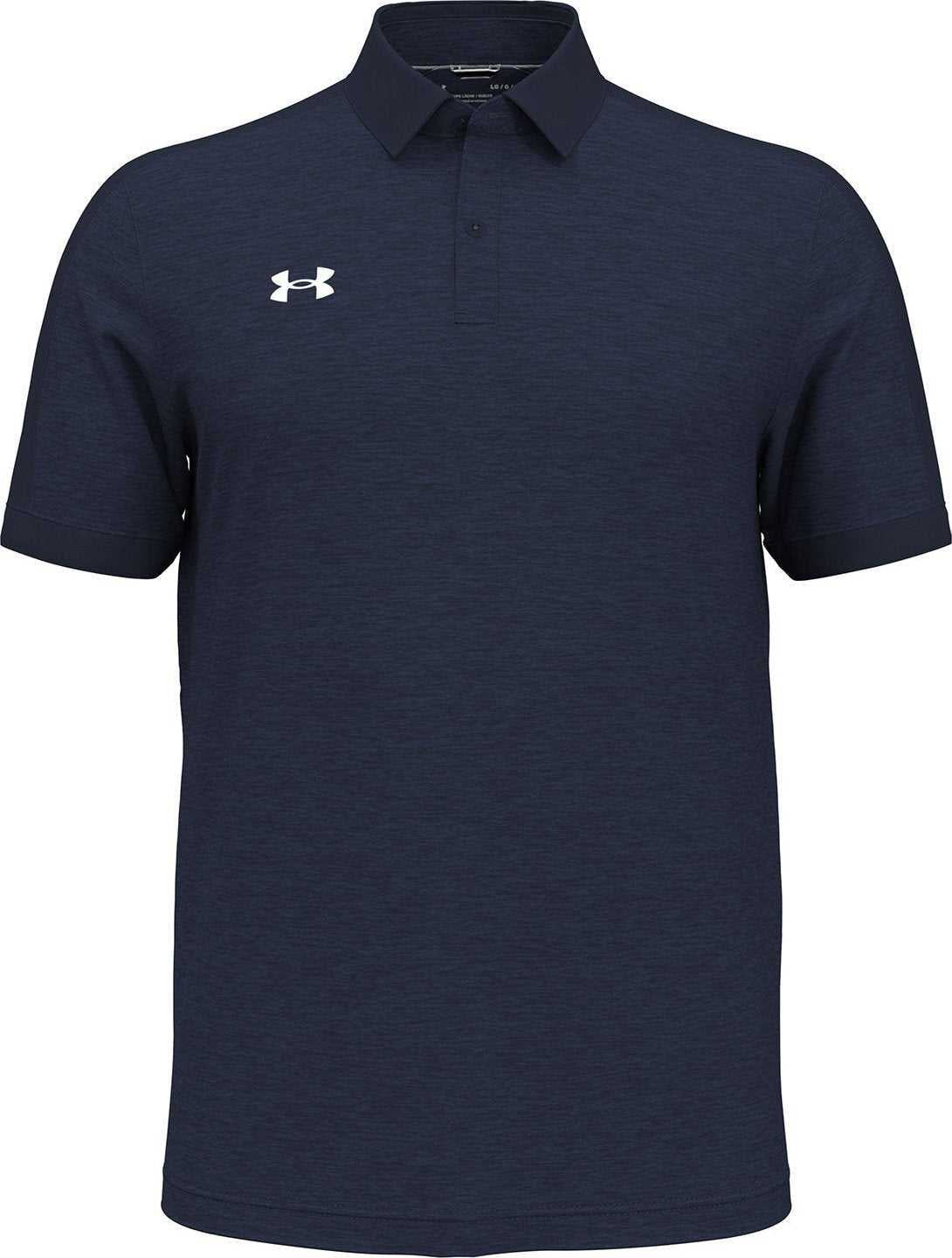 Under Armour 1376907 Men's Trophy Level Polo - Midnight Navy White ...