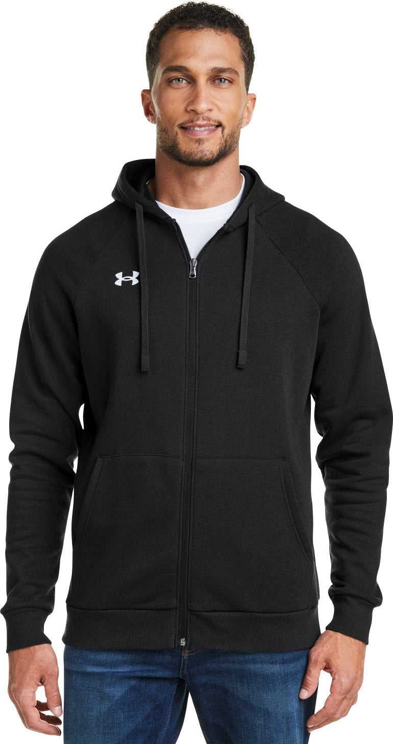 Under Armour 1379767 Men's Rival Fleece Full-Zip - BLACK - Walmart.com