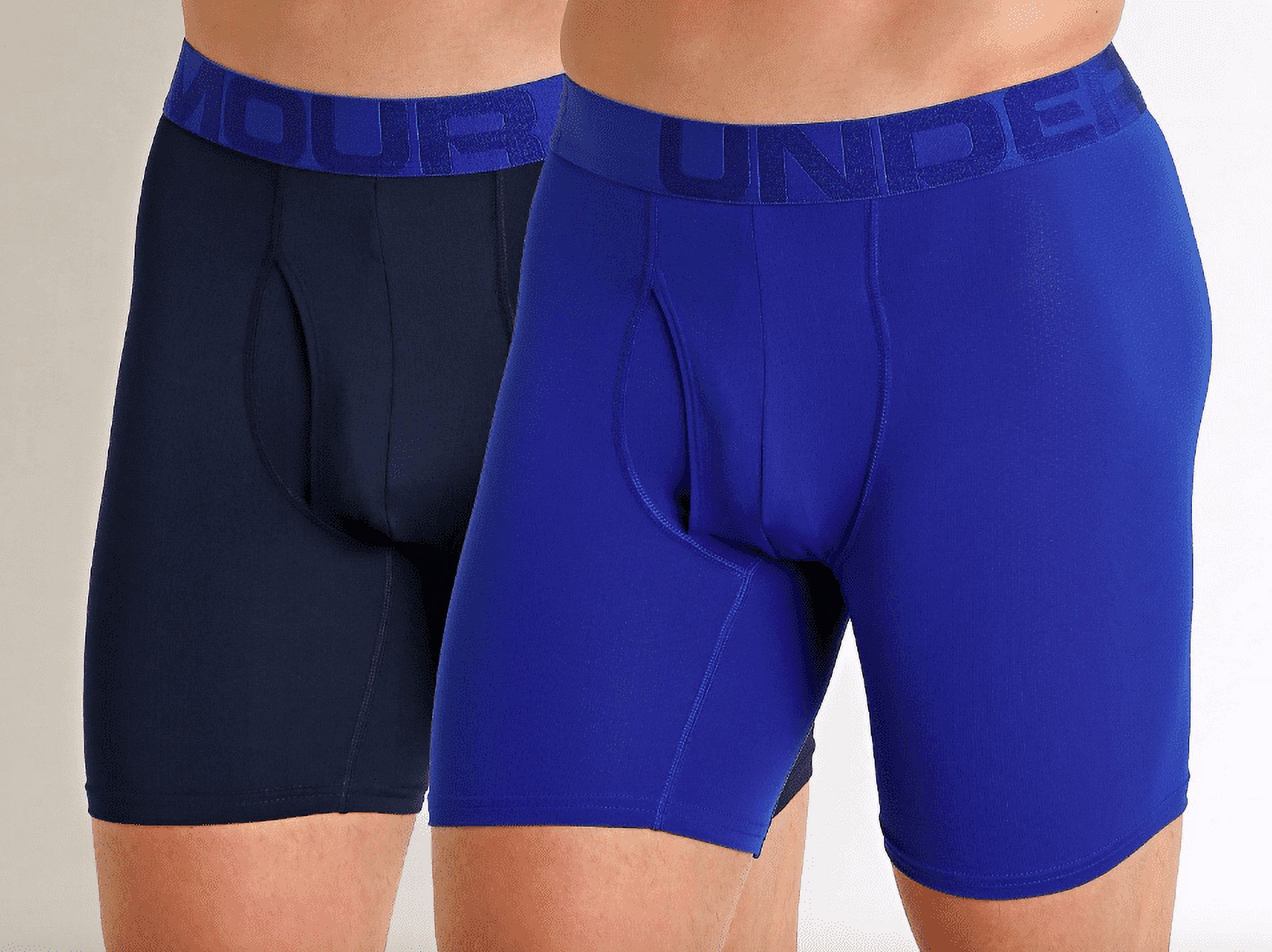 Under Armour 2 Pack BoxerJock 6 inch Boxer Briefs Royal Blue Mens Size ...