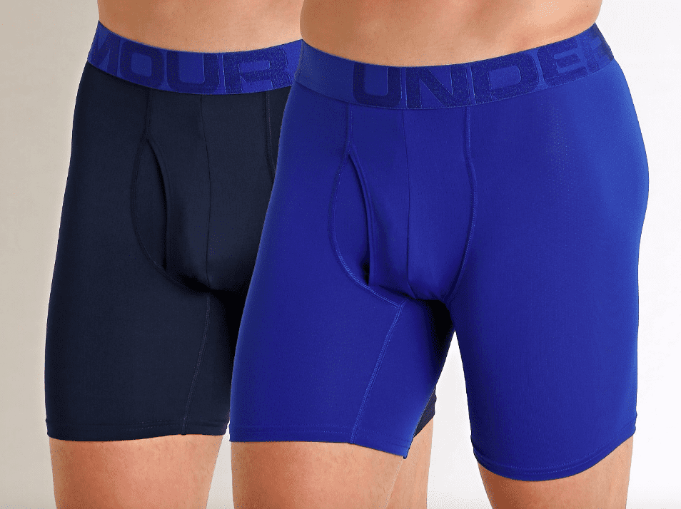Under Armour 2 Pack BoxerJock 6 inch Boxer Briefs Royal Blue Mens Size ...