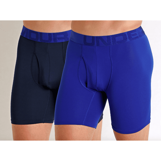 Under Armour 2 Pack BoxerJock 6 inch Boxer Briefs Royal Blue Mens Size ...