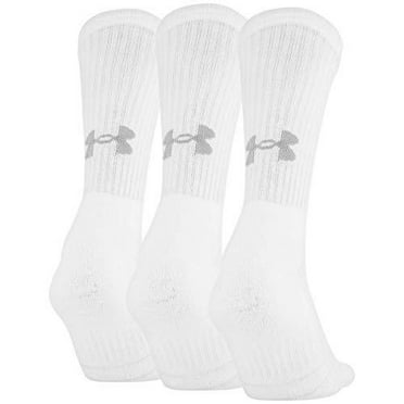 Under Armour Adult Performance Tech Crew Socks, 6-Pairs, Black, Shoe ...
