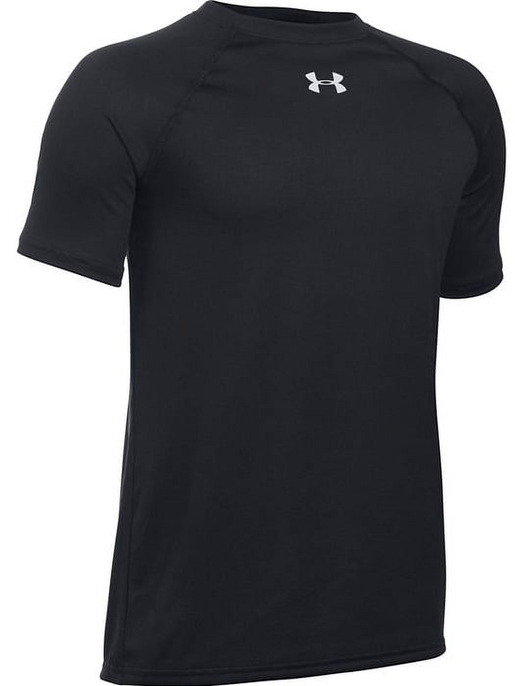 Under Armour Boys' Locker Short Sleeve T-Shirt - Youth XS - Black/White ...