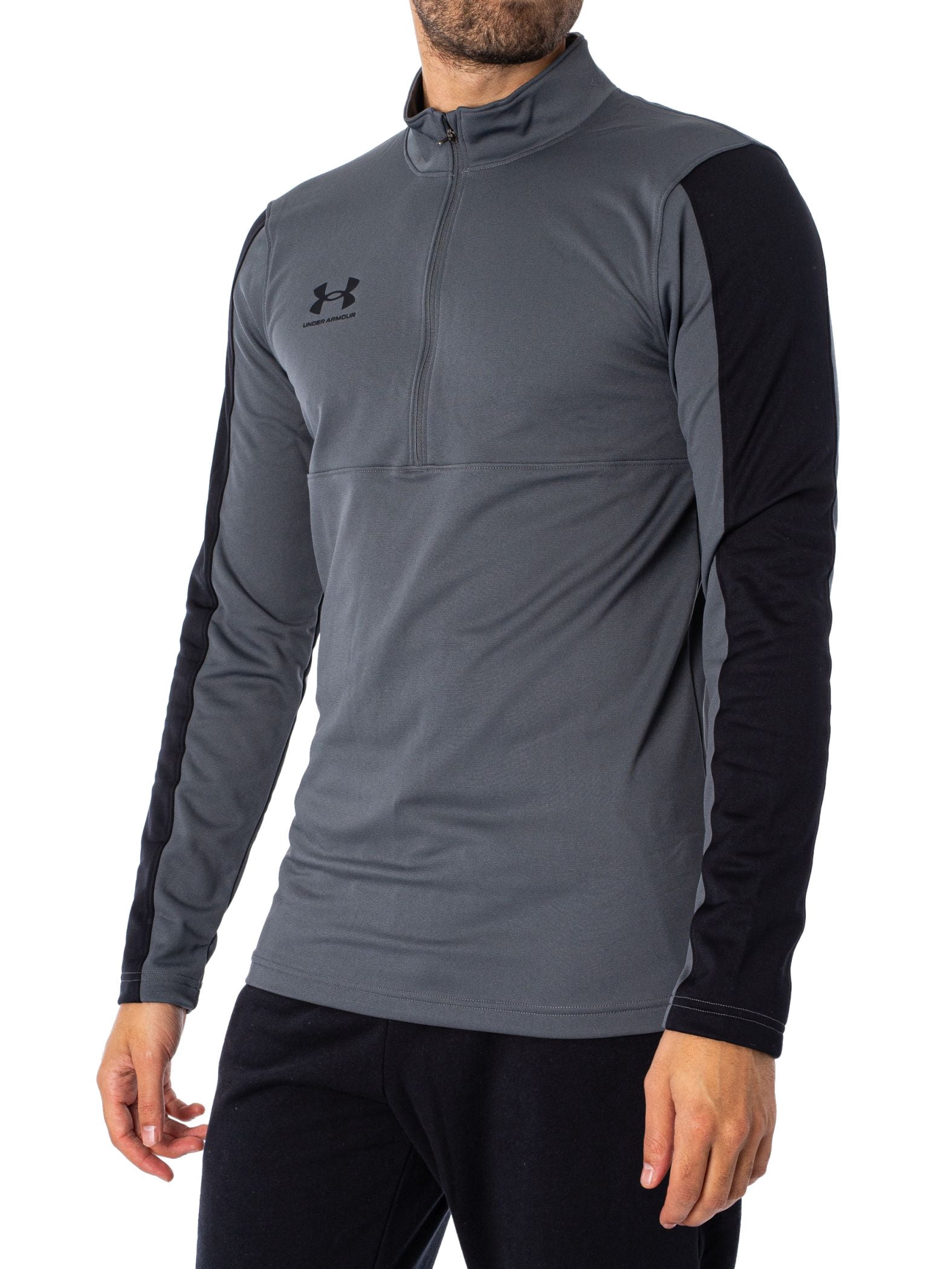Under Armour Challenger Midlayer Top, Grey - Walmart.com