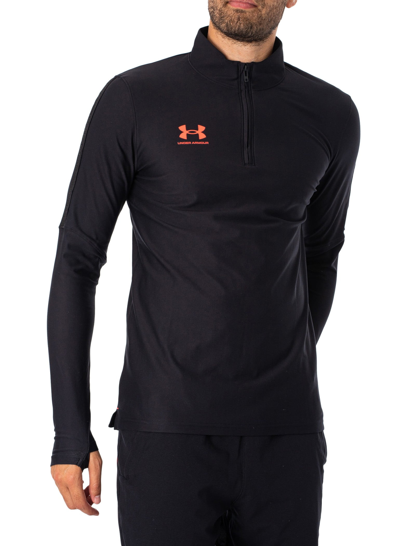 Under Armour Challenger Pro 1/4 Zip Track Jacket, Black - Walmart.com