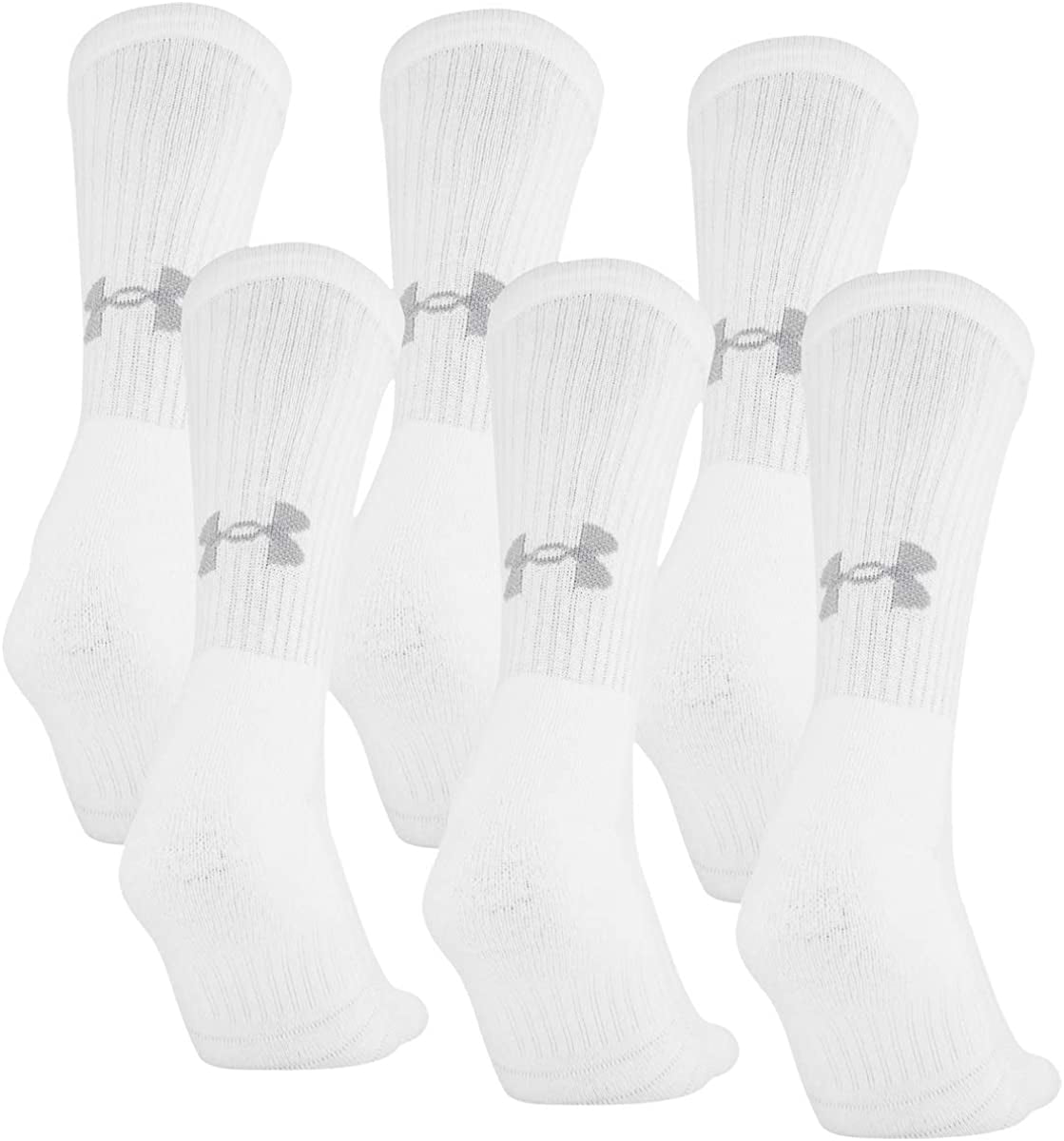 Under Armour Athletic Adult Training Cotton Crew Socks, Multipairs for ...