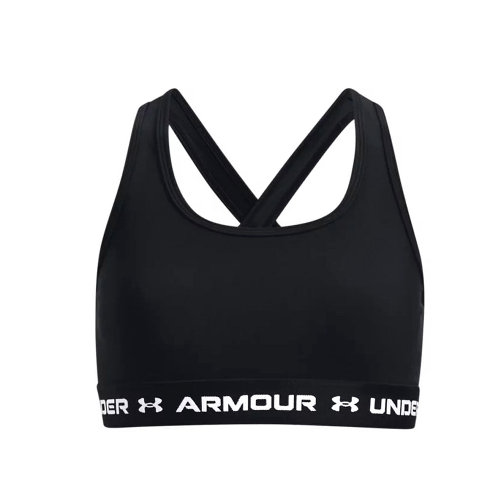 Under Armour Girls' Crossback Mid Solid Bra - Walmart.com