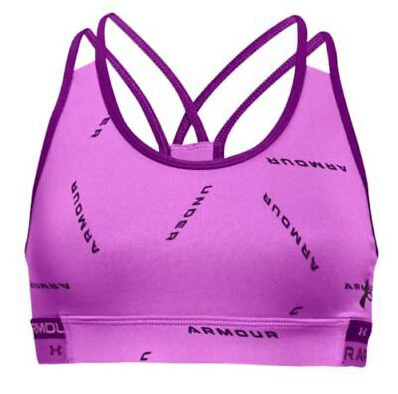 Under Armour Girls' HeatGear Armour Novelty Sports Bra Purple (YSM ...
