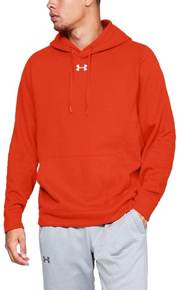 Under Armour Hustle Fleece Team Hoodie Mens 1300123 - Orange - XL ...